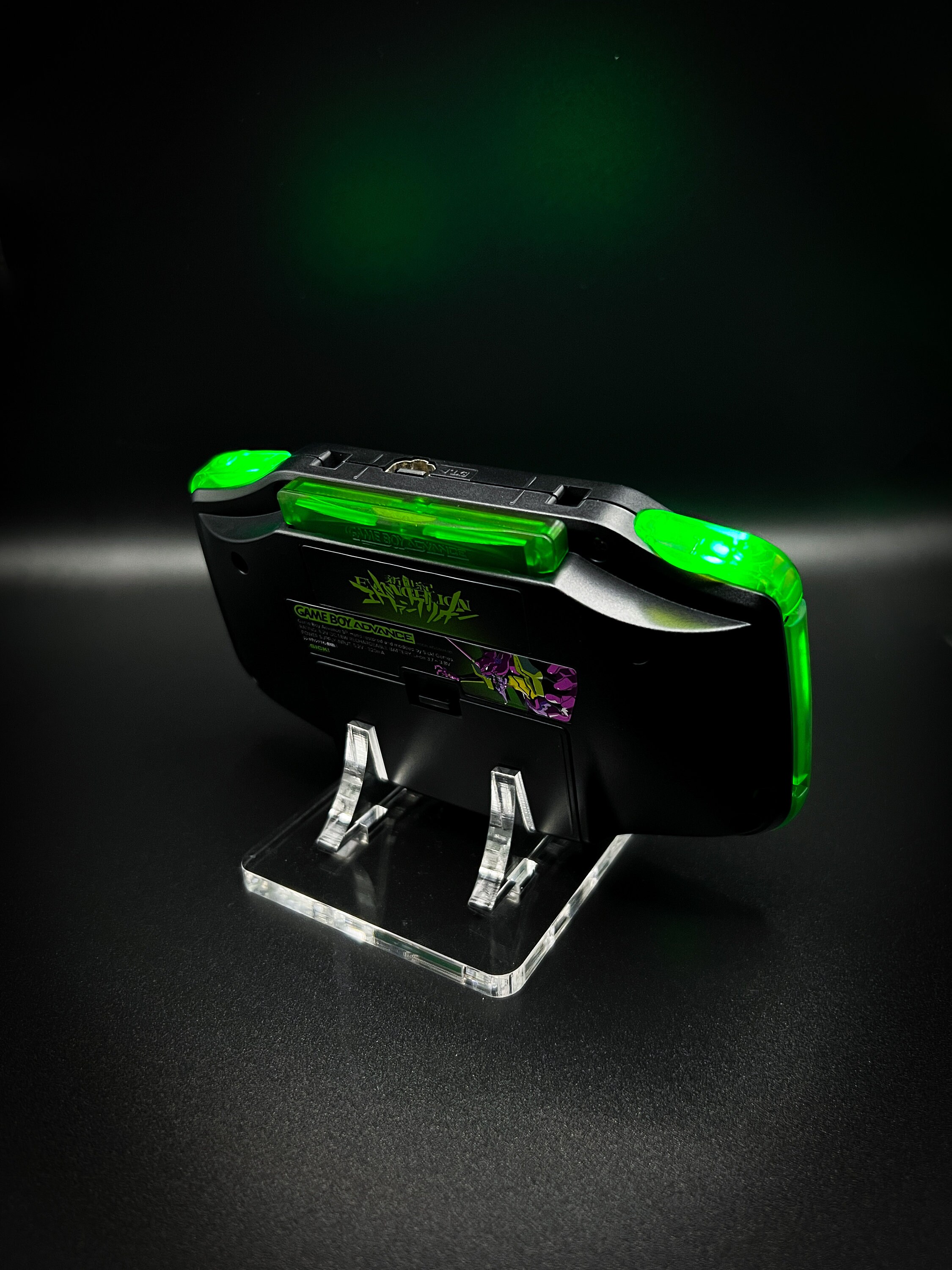 Custom Evangelion Unit 01 Gameboy Advance With New IPS Screen, Speaker ...