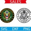 US Army Emblem Digital Download, Svg + Png + Dxf Files - Etsy