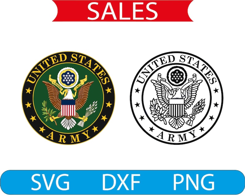 United States Army Seal Logo - SVG Digital File - Digital File ...