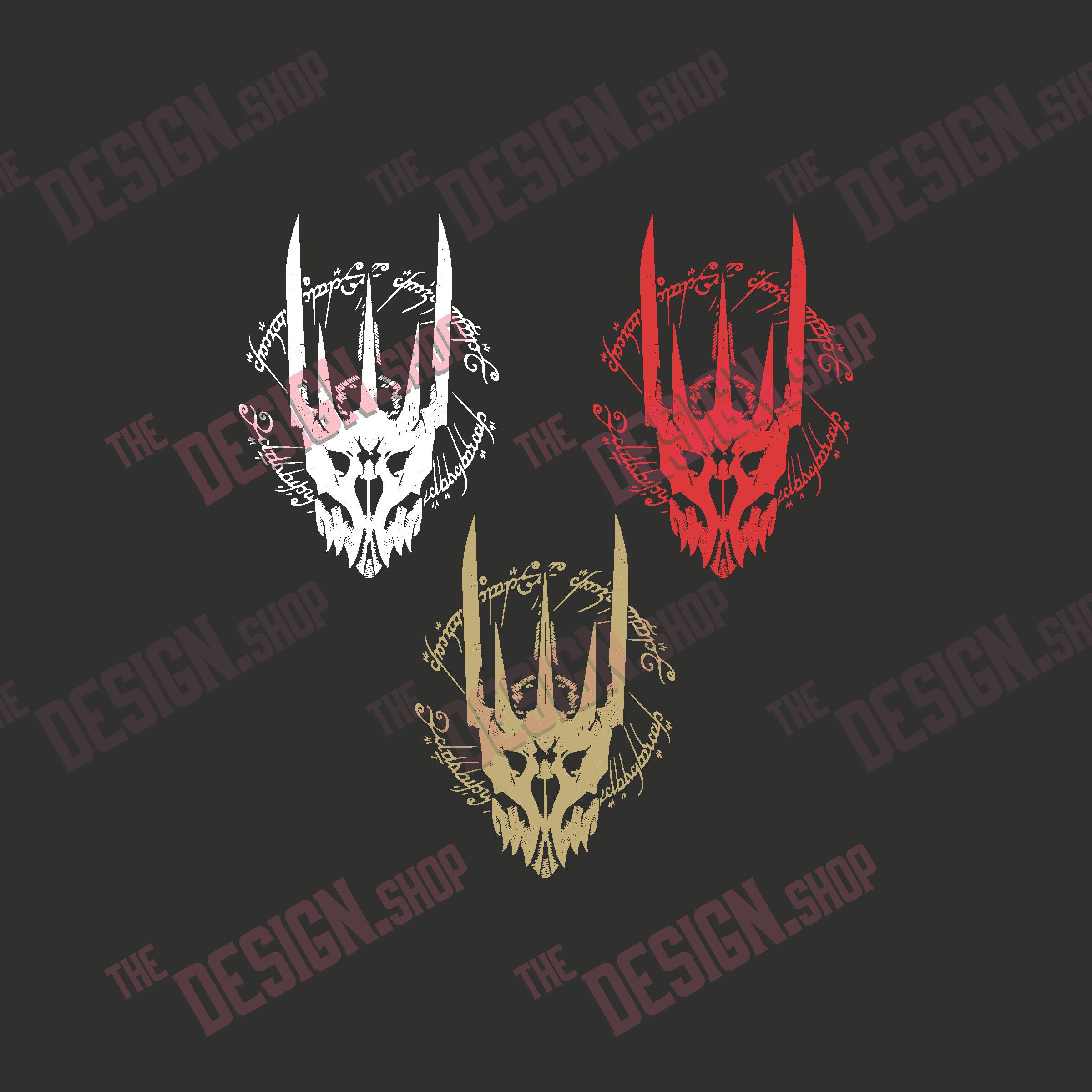 Lord Sauron Rings EPS, SVG, Pdf - Etsy