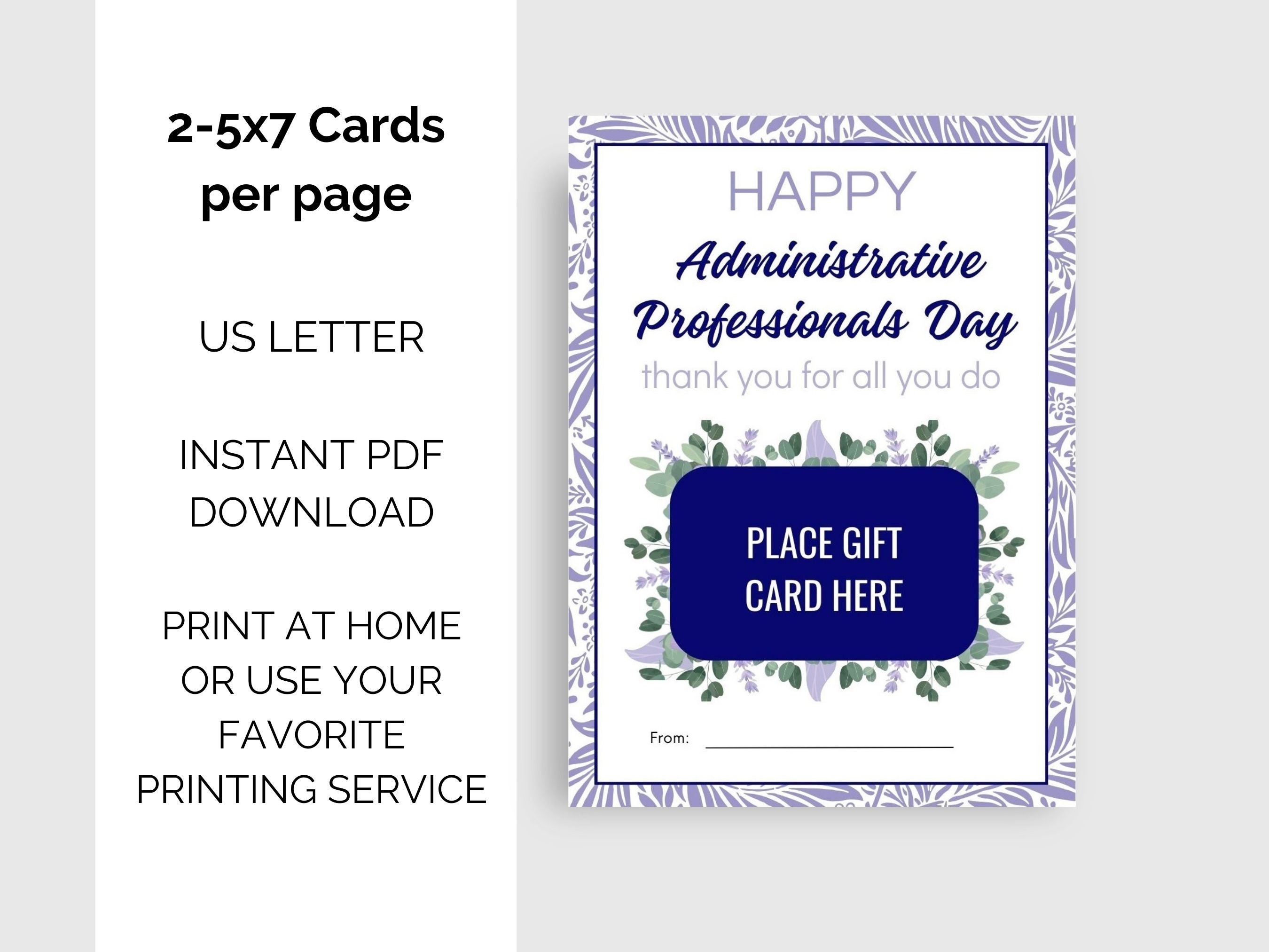 Administrative Professionals Day Gift Card Holder, Administrative ...