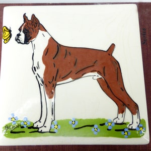 Rare Boxer Dog Breed Glazed Ceramic Trinket Jewelry Box With - Etsy