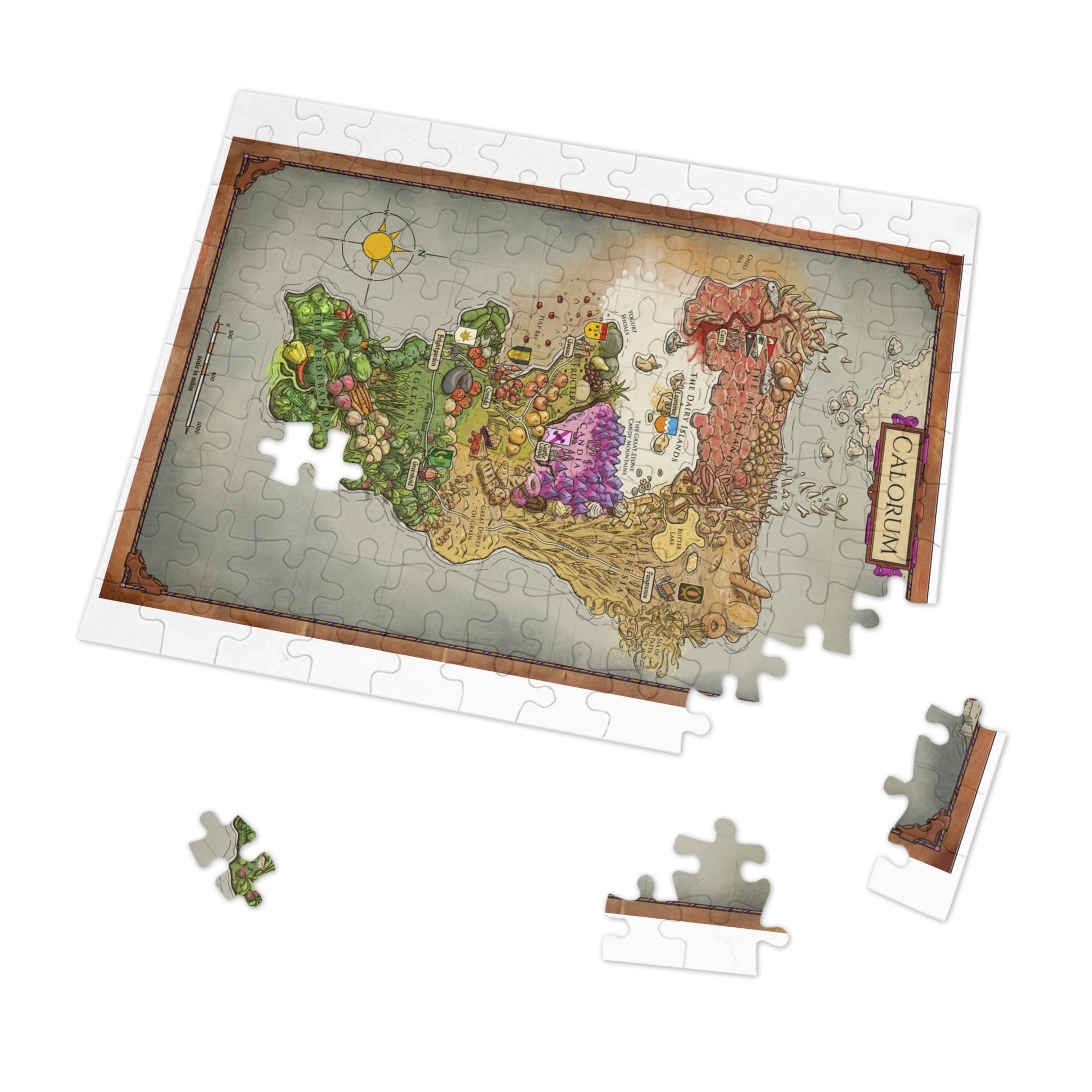 Calorum Map: Dimension 20 Crown of Candy Jigsaw Puzzle 30 - Etsy Australia