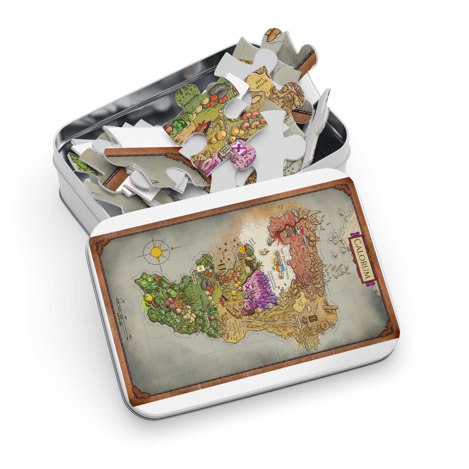 Calorum Map: Dimension 20 Crown of Candy Jigsaw Puzzle 30 - Etsy Australia