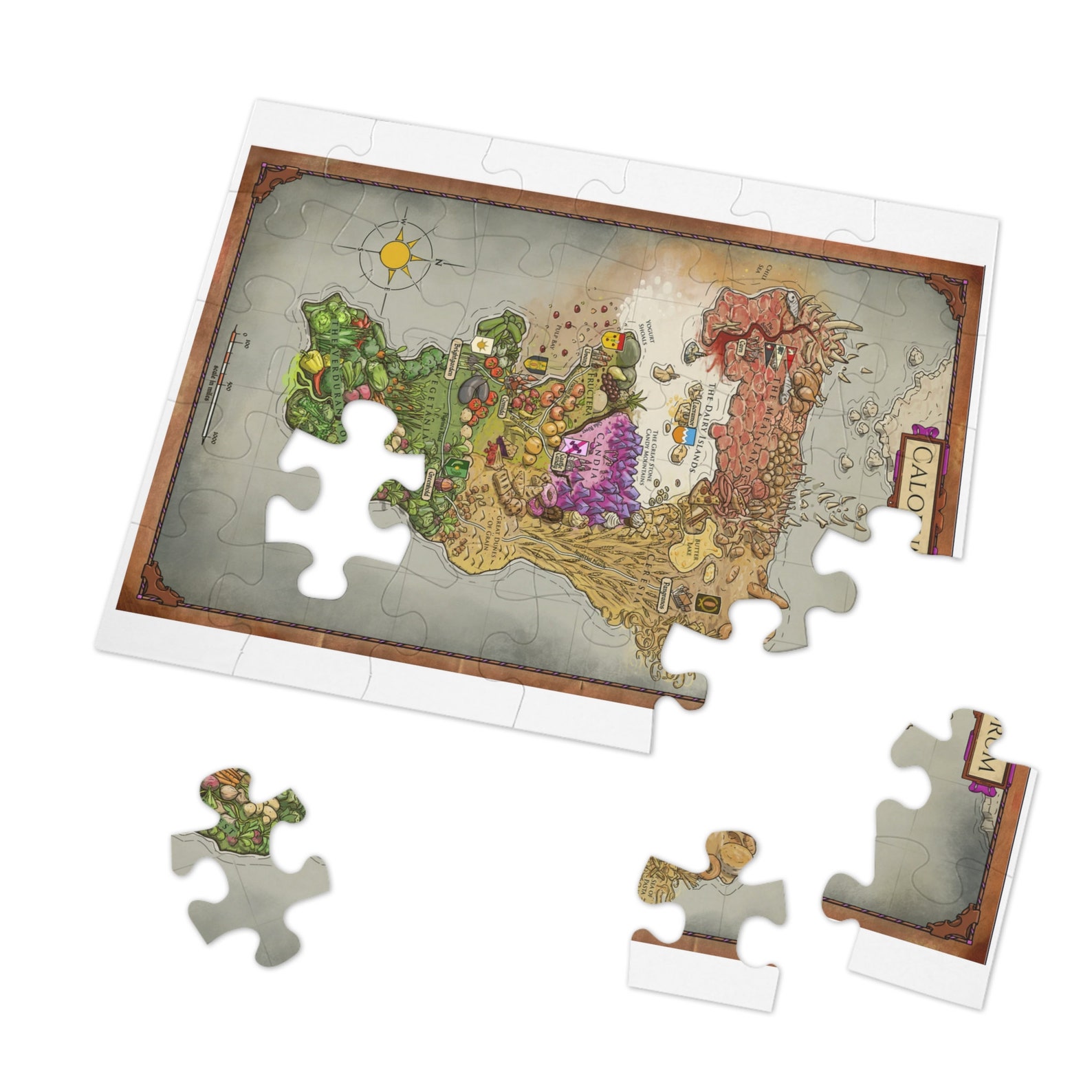 Calorum Map: Dimension 20 Crown of Candy Jigsaw Puzzle 30 - Etsy Australia