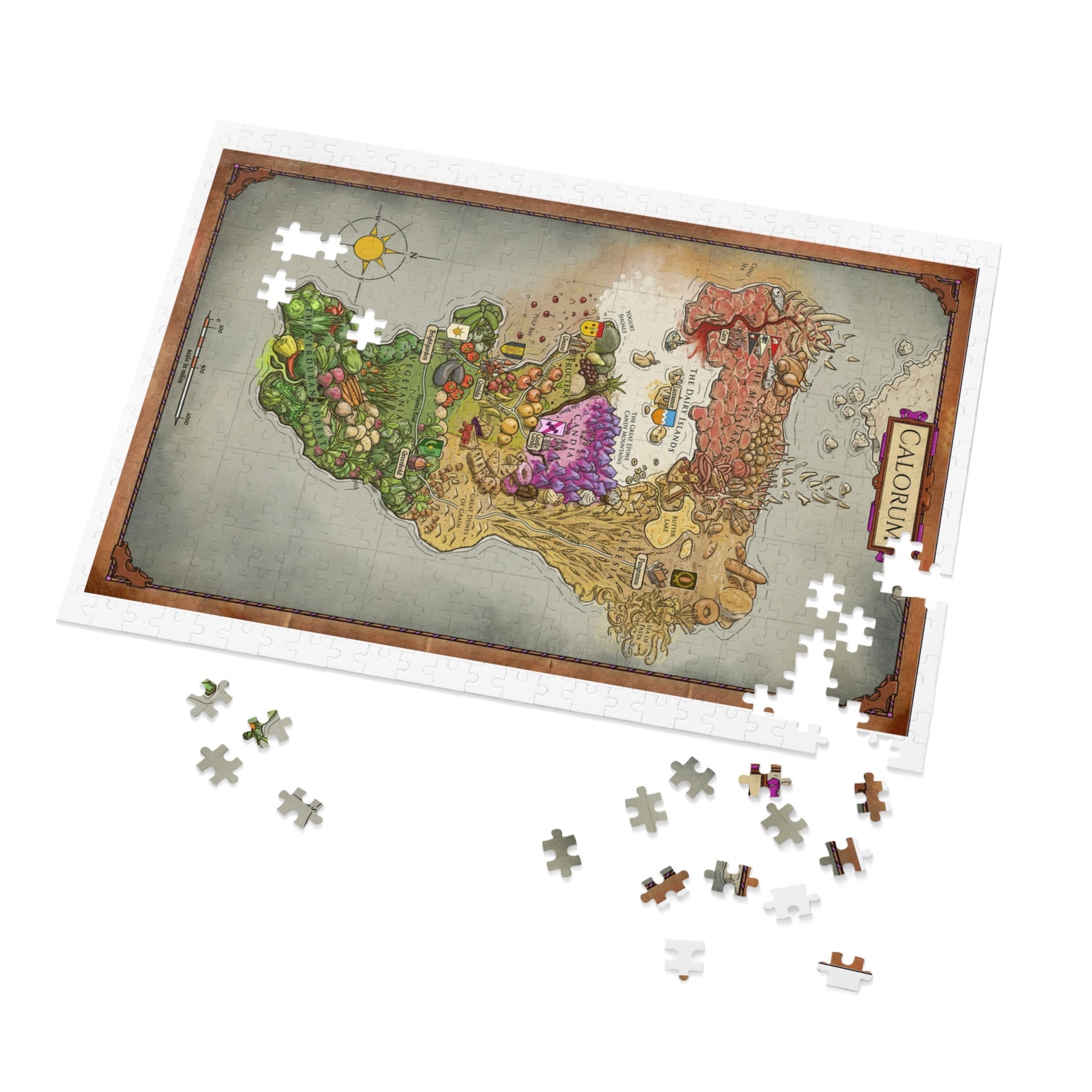 Calorum Map: Dimension 20 Crown of Candy Jigsaw Puzzle 30 - Etsy Australia