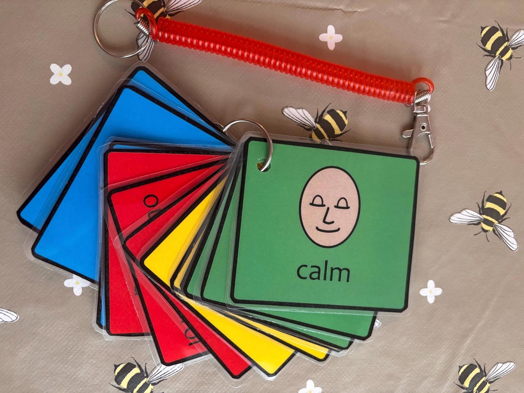 Zones of Regulation Flashcards – Perfect for Lanyards & Keyrings - Etsy