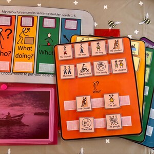 Colourful Semantics (levels 1-5) Sentence Builder Pack- Digital ...