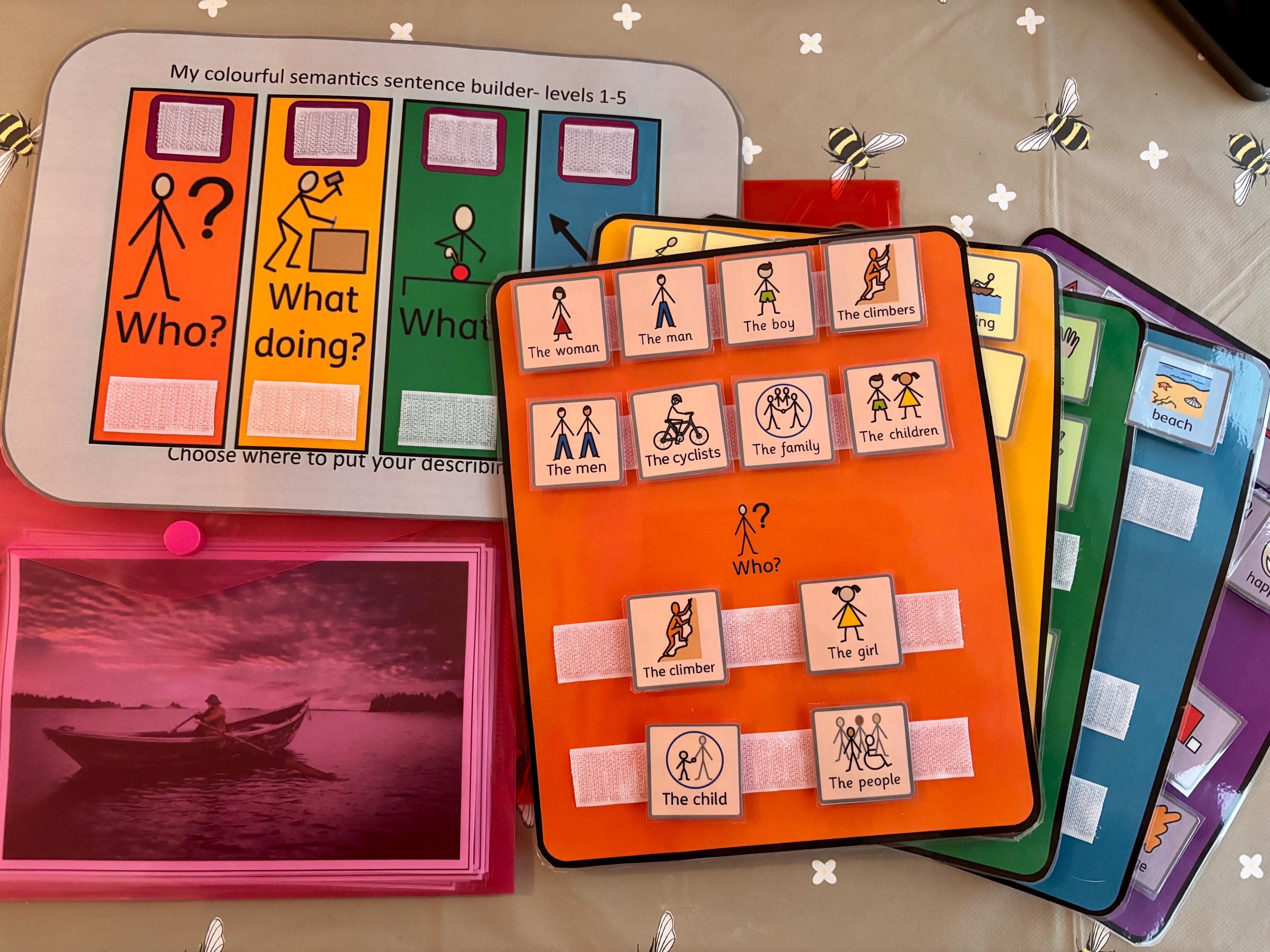 Colourful Semantics (levels 1-5) Sentence Builder Pack- Digital ...