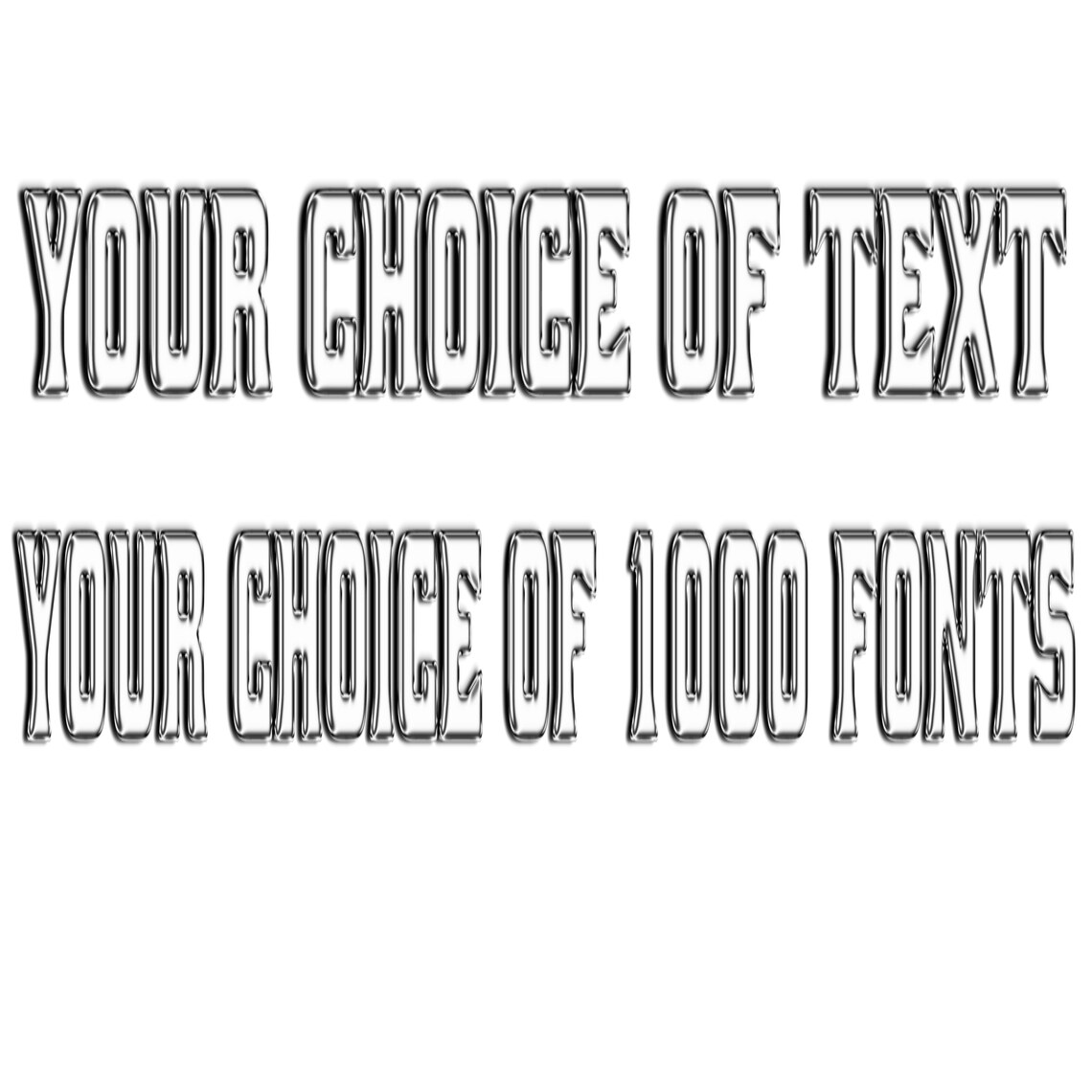 Text Effect Polished Chrome, DIY Company Logo, Your Text Polished Chrome, Polished Metal Text ...