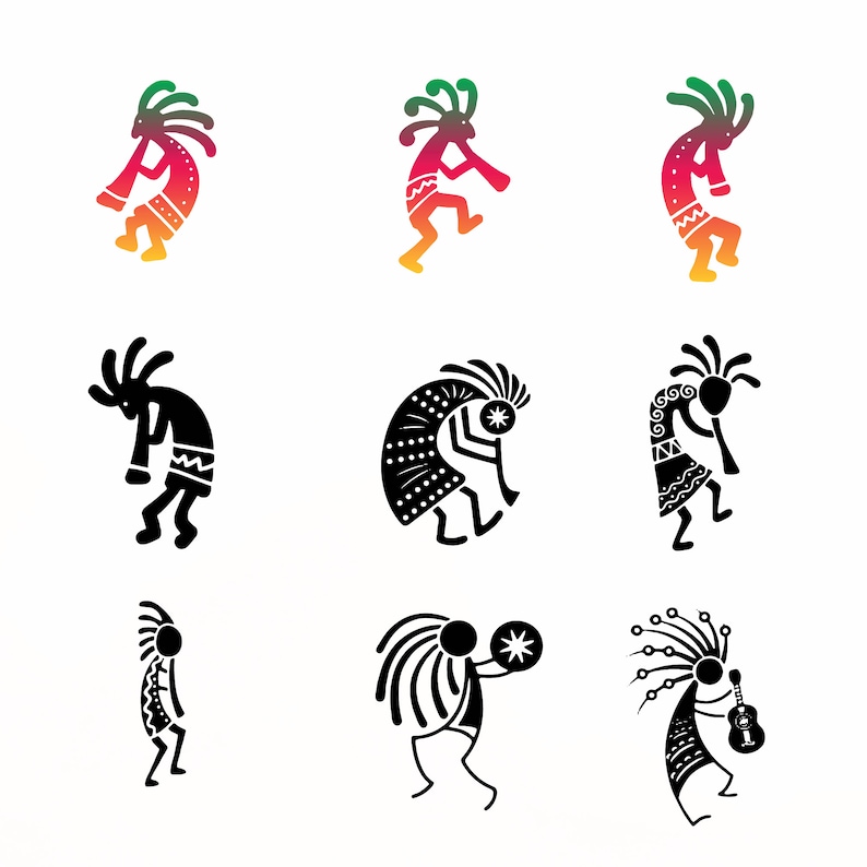Kokopelli Svg Bundle, Kokopelli Clipart for Cricut, Kokopelli ...