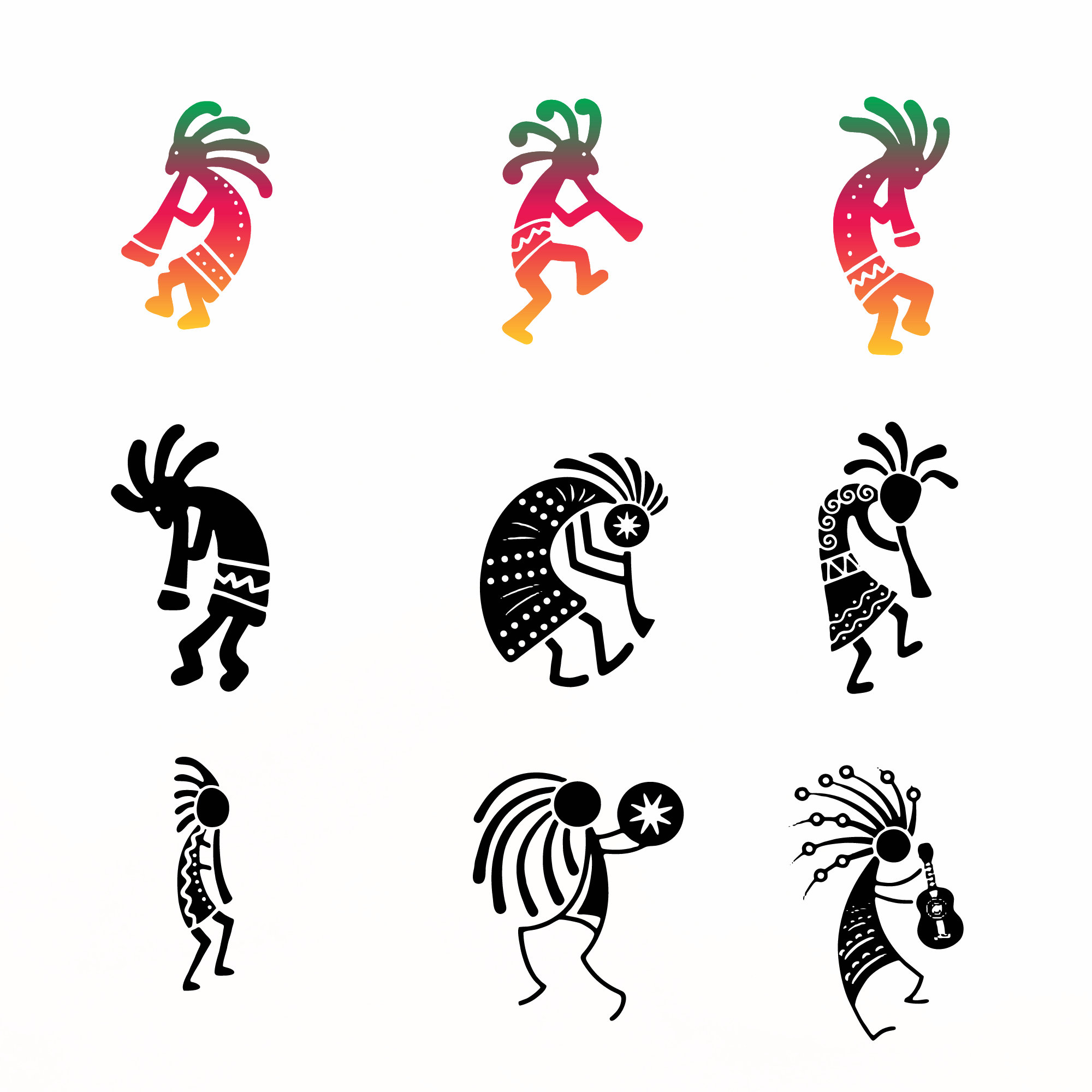 Kokopelli Svg Bundle, Kokopelli Clipart for Cricut, Kokopelli ...