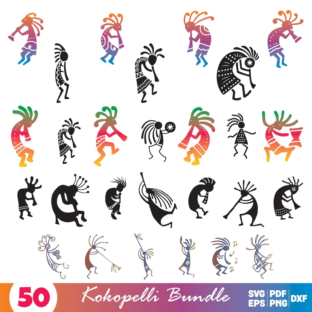 Kokopelli Svg Bundle, Kokopelli Clipart for Cricut, Kokopelli ...