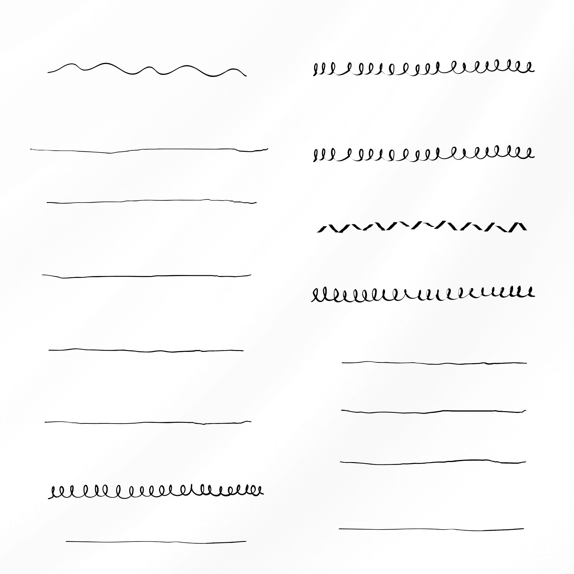 Line Svg Bundle, Basic Line Clipart for Cricut, Dotted Line Silhouette ...