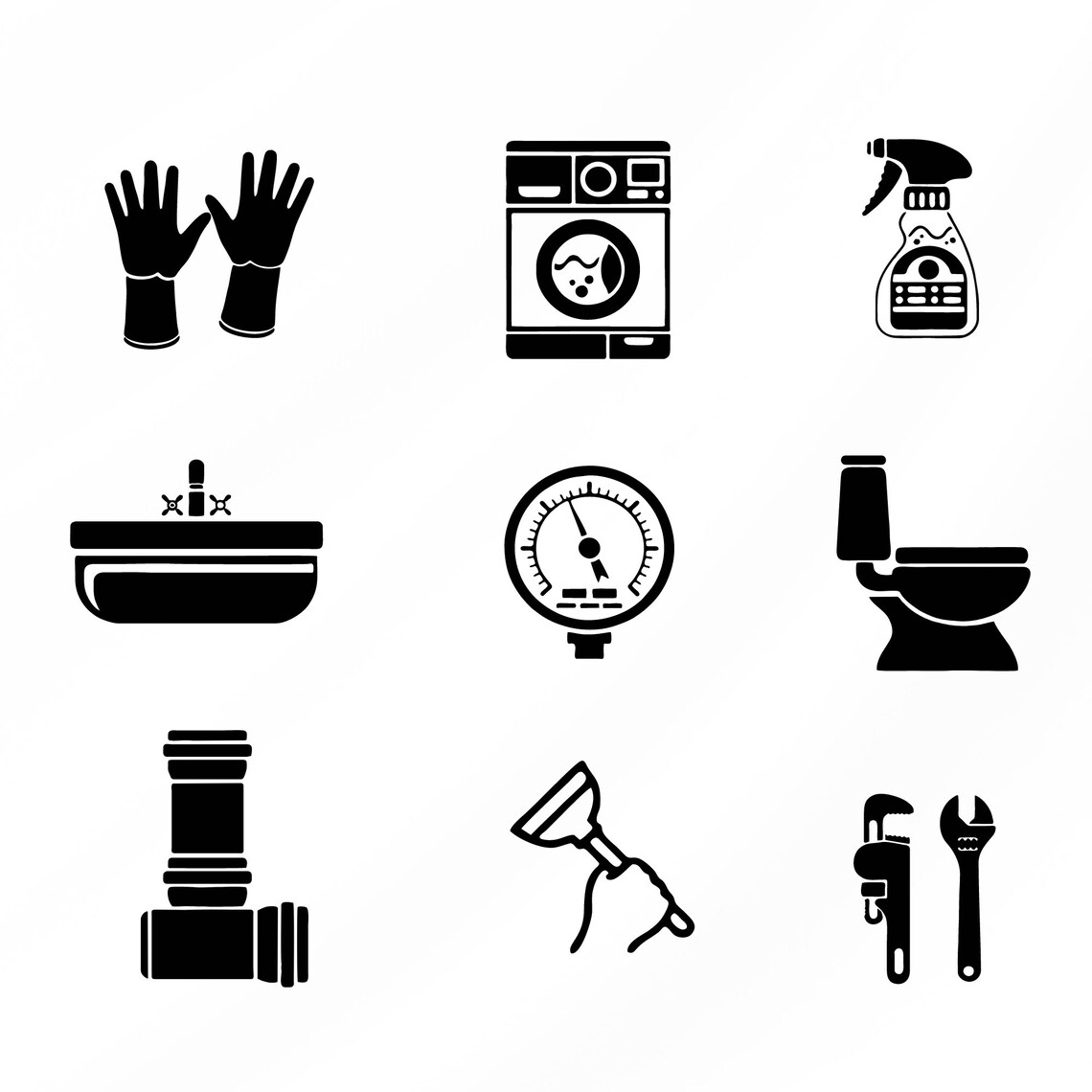 Plumber Svg Bundle, Plumber Tools Clipart for Cricut, Plumber Vector ...