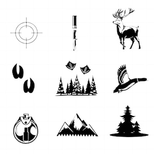 Hunting Svg Bundle, Hunter Clipart for Cricut, Hunting Silhouette, Deer ...