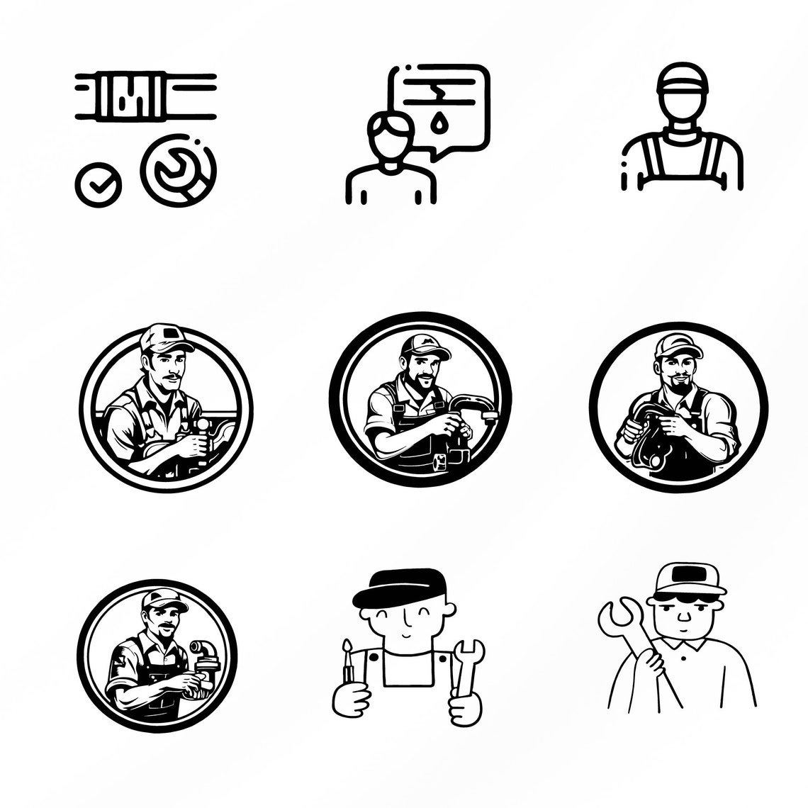 Plumber Svg Bundle, Plumber Tools Clipart for Cricut, Plumber Vector ...