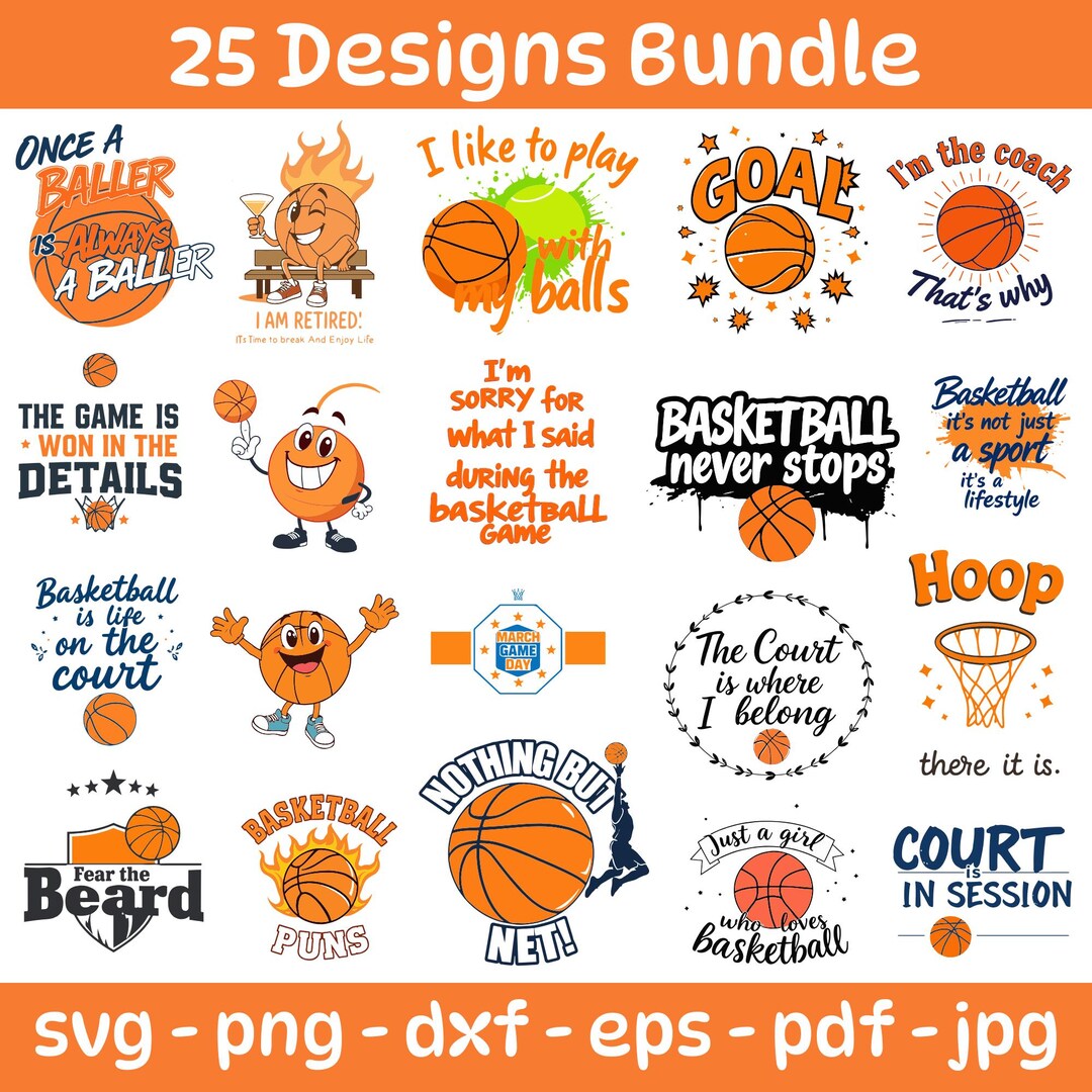 Basketball Bundle Svg Basketball Mom Svg Files for Cricut Senior ...