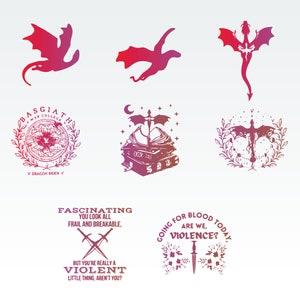 Fourth Wing Svg Bundle, Dragon Rider Clipart for Cricut, Xaden Riorson ...