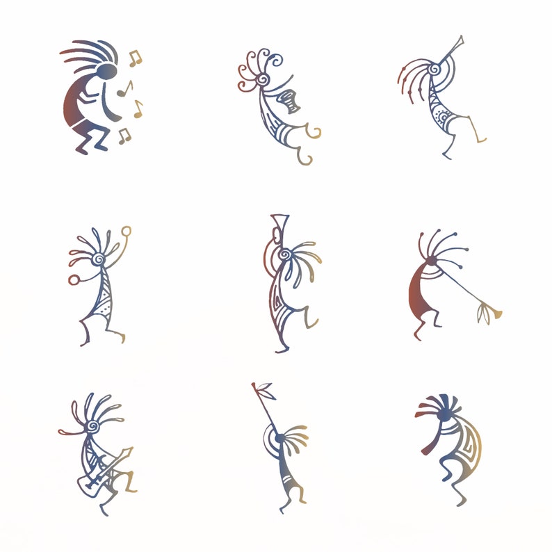 Kokopelli Svg Bundle, Kokopelli Clipart for Cricut, Kokopelli ...