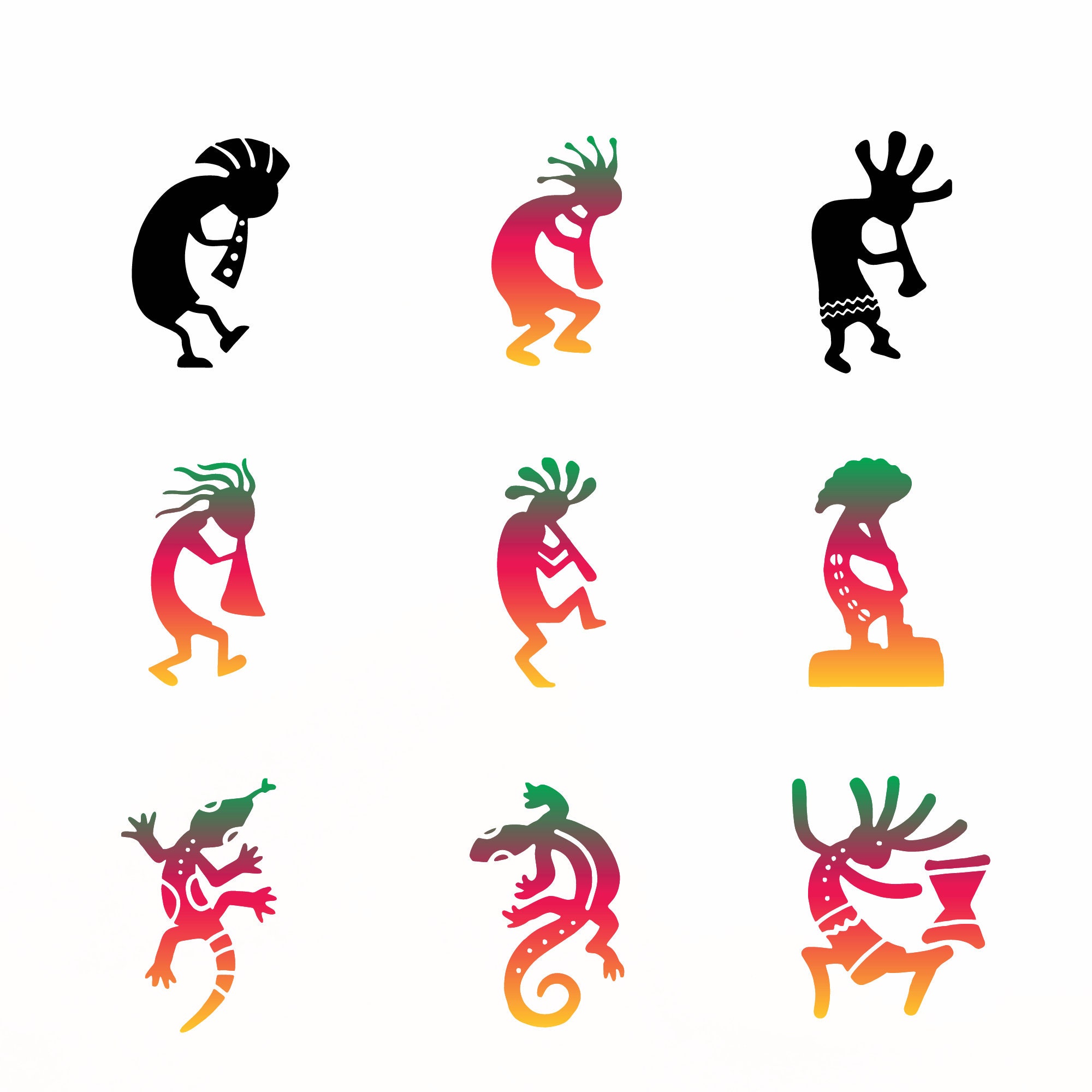 Kokopelli Svg Bundle, Kokopelli Clipart for Cricut, Kokopelli ...