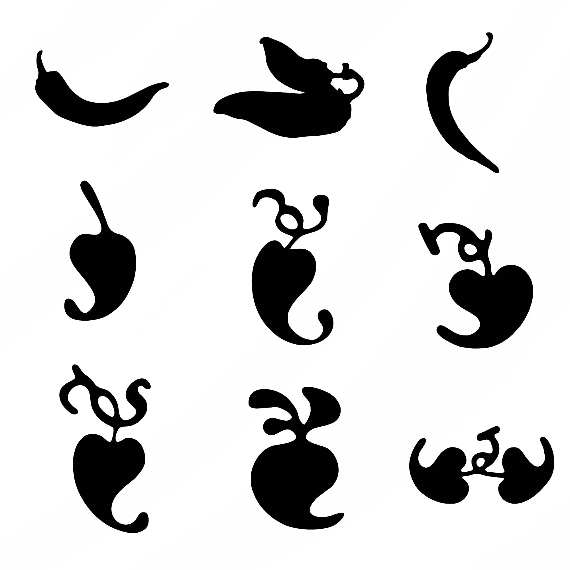 Chili Paper Svg Bundle, Chili Clipart for Cricut, Red Chili Vector ...