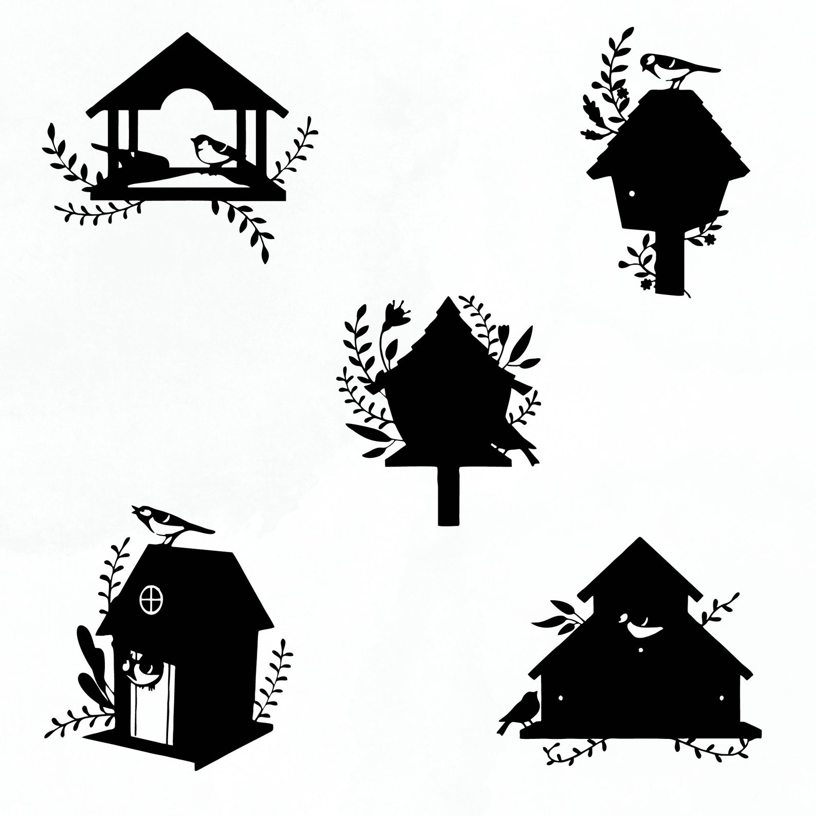 Birdhouse Svg Bundle, Birdhouse Clipart for Cricut, Birdhouse ...