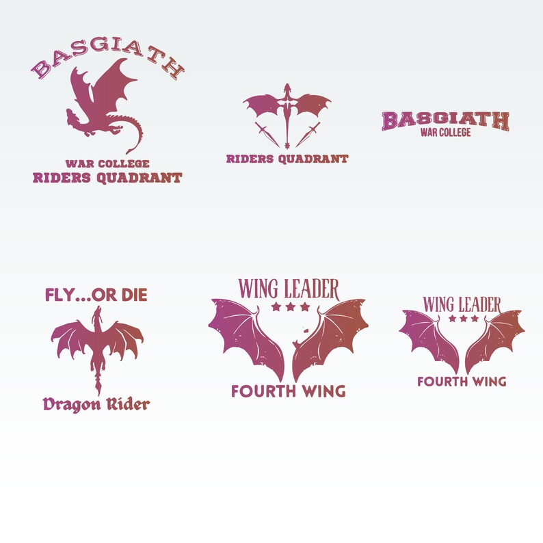 Fourth Wing Svg Bundle, Dragon Rider Clipart for Cricut, Xaden Riorson ...