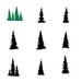 Evergreen Trees Svg Bundle, Pine Tree Clipart for Cricut, Evergreen ...