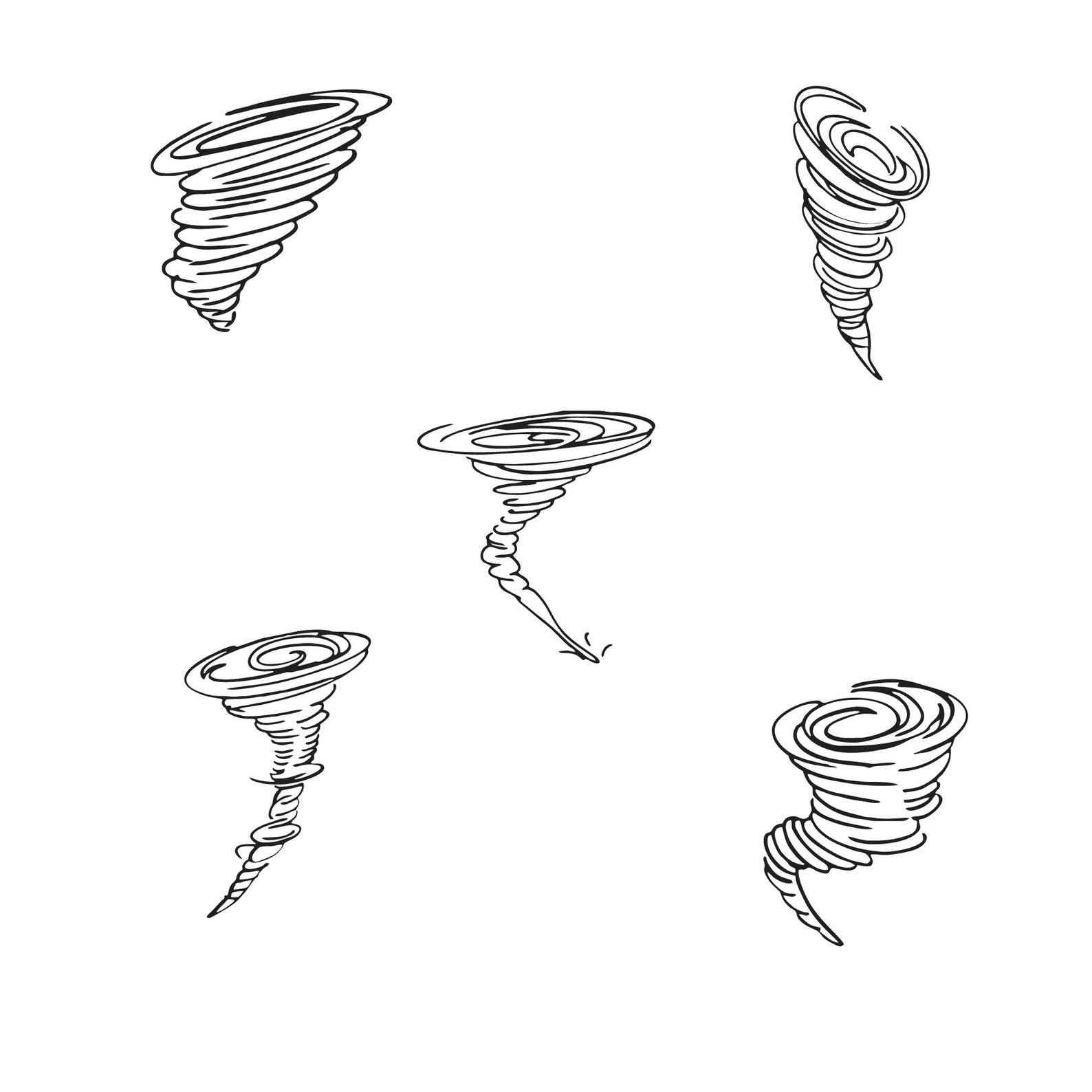 Tornado Svg Bundle, Tornado Clipart for Cricut, Strom Silhouette ...