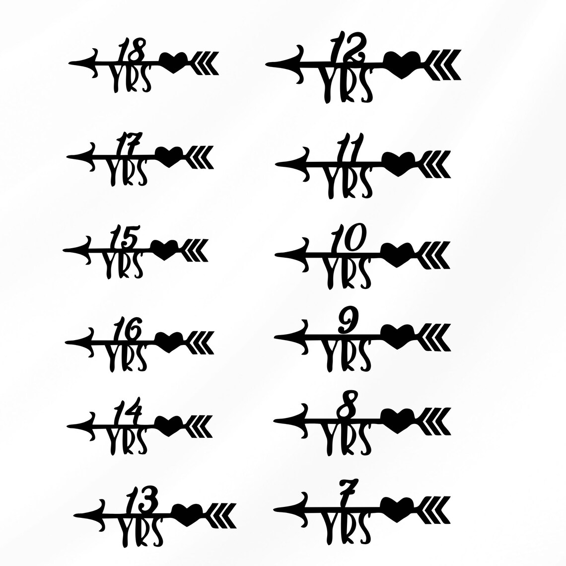 Growth Chart Bundle, Growth Ruler Clipart for Cricut, Growth Chart ...