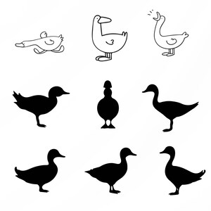 Goose Svg Bundle, Goose Clipart for Cricut, Goose Vector, Goose Decal ...