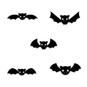 Bat Svg Bundle, Bat Clipart for Cricut, Halloween Bat Silhouette, Bat ...