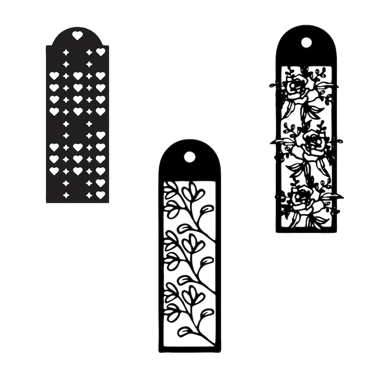 Bookmark Svg Bundle, Bookmark Clipart for Cricut, Bookmark Silhouette ...