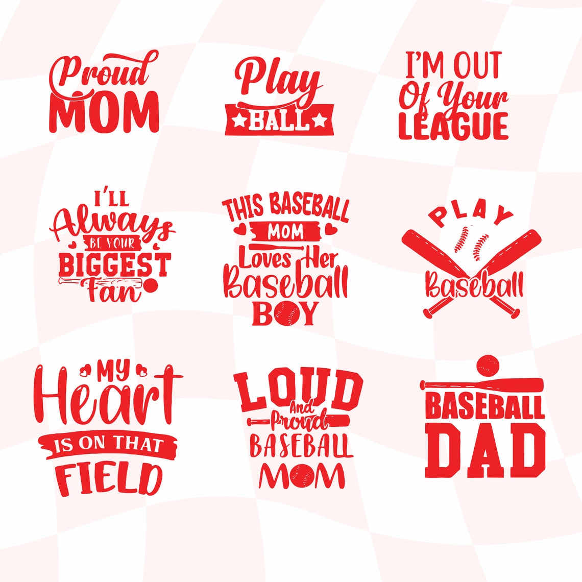 Baseball Svg Bundle, Baseball Clipart for Cricut, Baseball Quotes ...