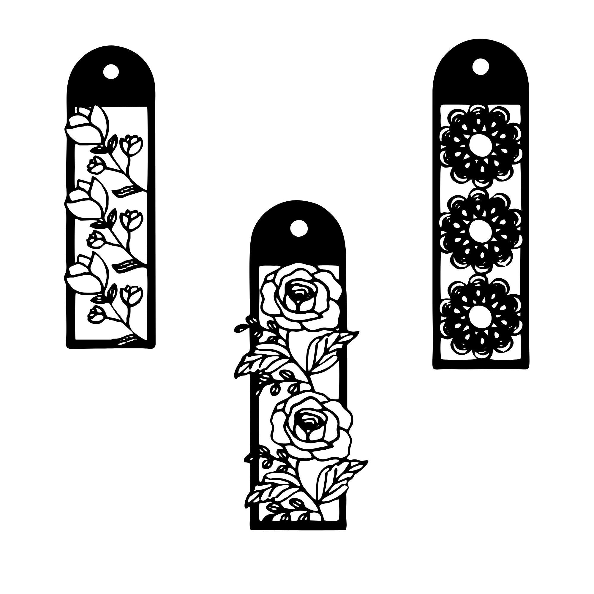 Bookmark Svg Bundle, Bookmark Clipart for Cricut, Bookmark Silhouette ...