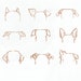 Dog Breed Ears Svg Bundle, Dog Ear Outline Clipart for Cricut, Dog Ear ...