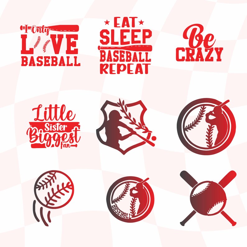Baseball Svg Bundle, Baseball Clipart for Cricut, Baseball Quotes ...
