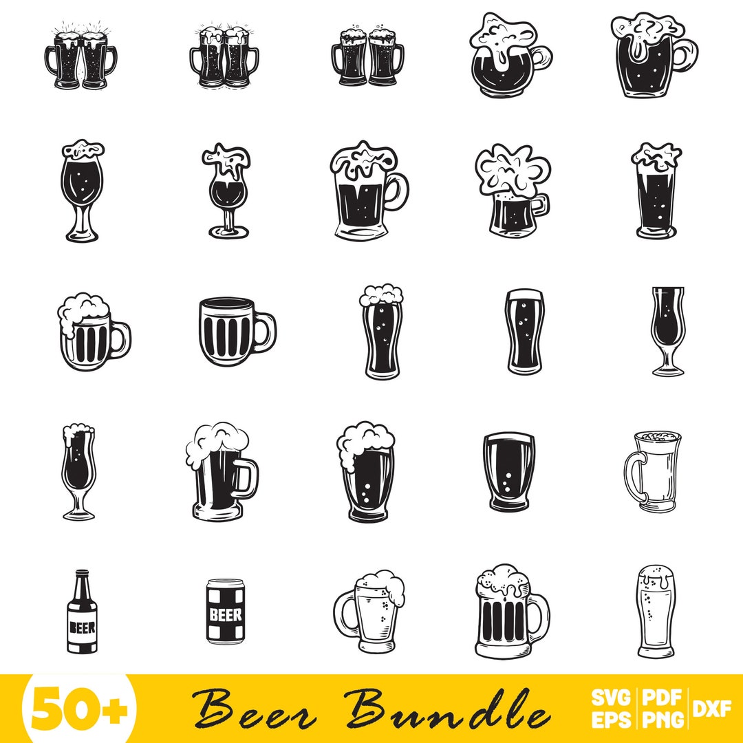 Beer Svg Bundle, Beer Clipart for Cricut, Beer Quotes Silhouette, Beer ...