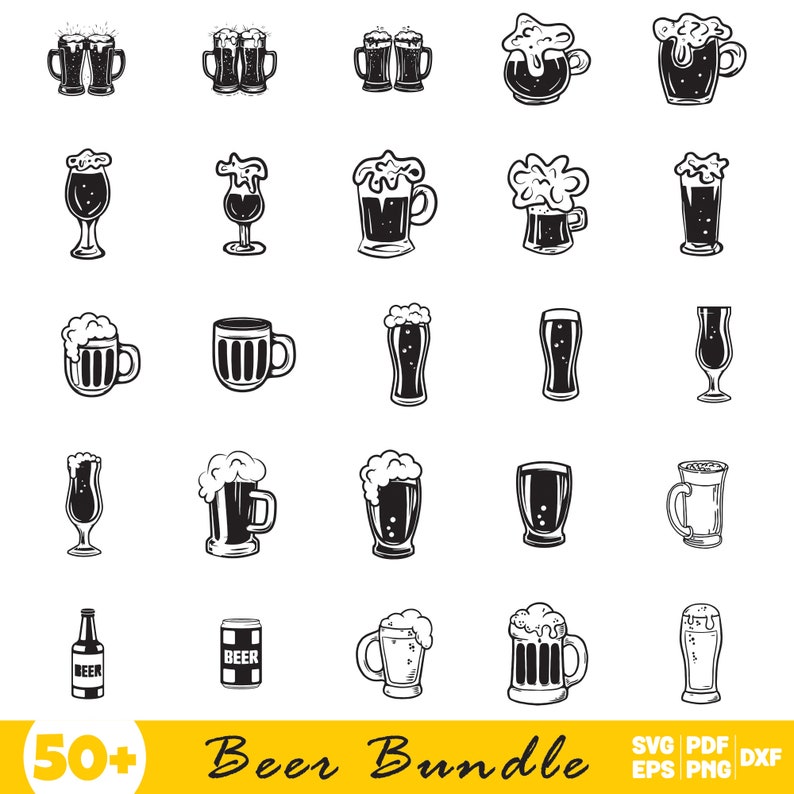 Beer Svg Bundle, Beer Clipart for Cricut, Beer Quotes Silhouette, Beer ...