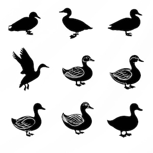 Goose Svg Bundle, Goose Clipart for Cricut, Goose Vector, Goose Decal ...