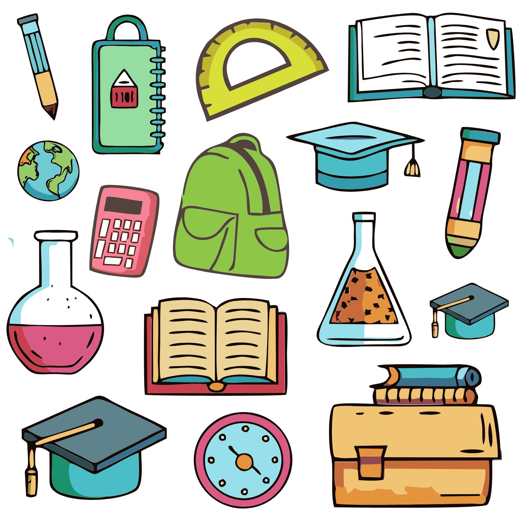 School Svg Bundle, Teacher Clipart, Students Vector, School Supplies ...