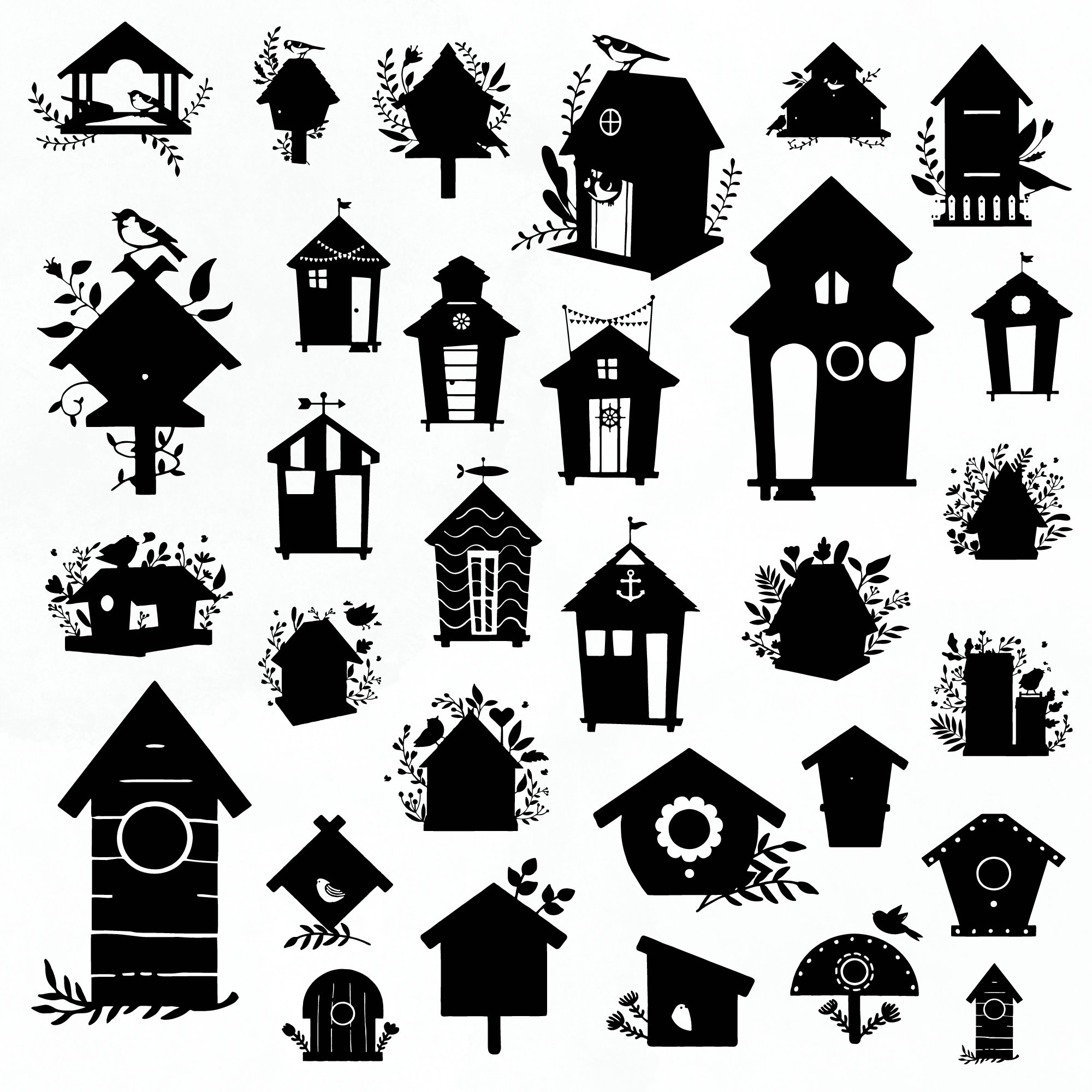 Birdhouse Svg Bundle, Birdhouse Clipart for Cricut, Birdhouse ...
