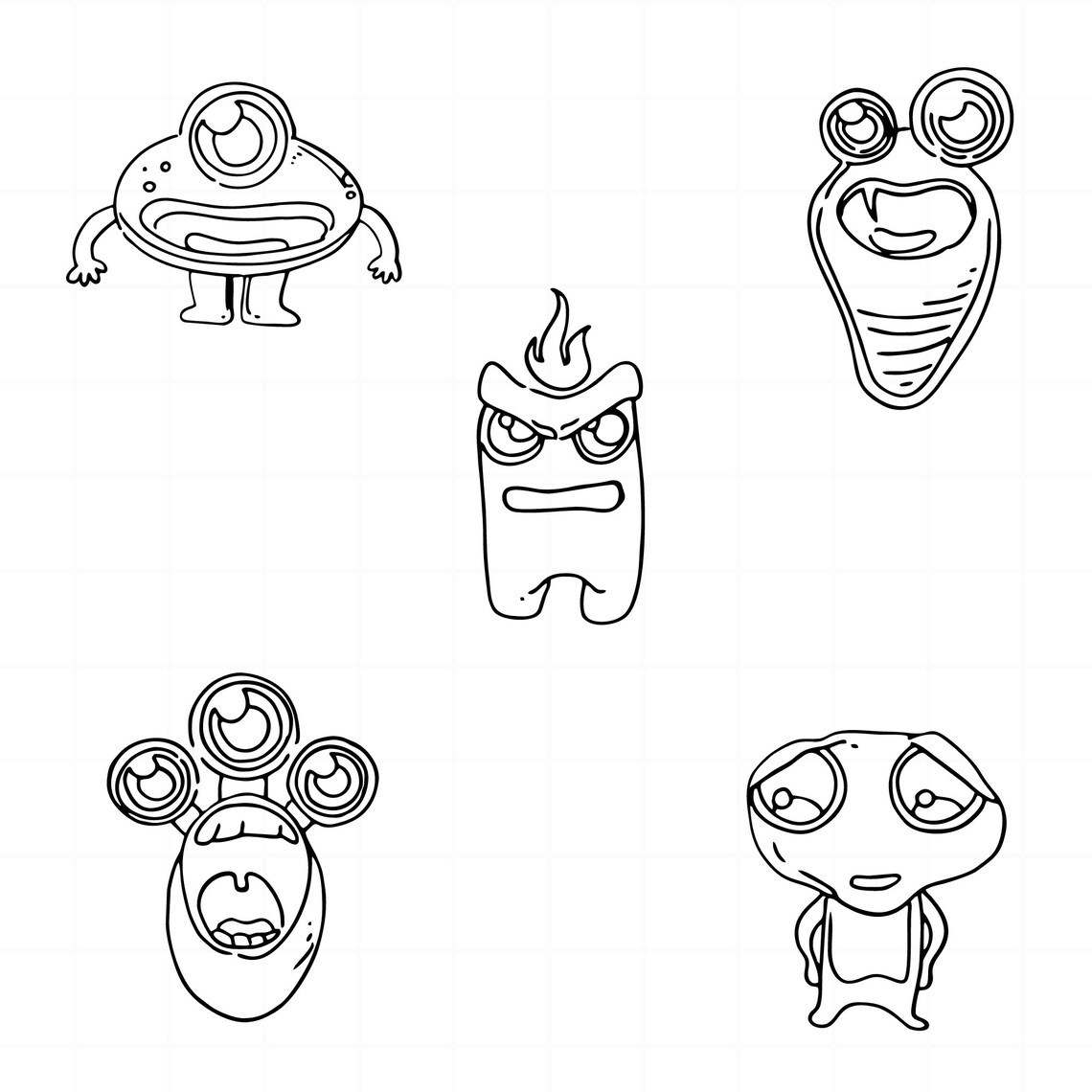 Alien Svg Bundle, Alien Clipart for Cricut, Alien Ship Silhouette ...