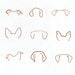 Dog Breed Ears Svg Bundle, Dog Ear Outline Clipart for Cricut, Dog Ear ...