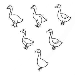 Goose Svg Bundle, Goose Clipart for Cricut, Goose Vector, Goose Decal ...