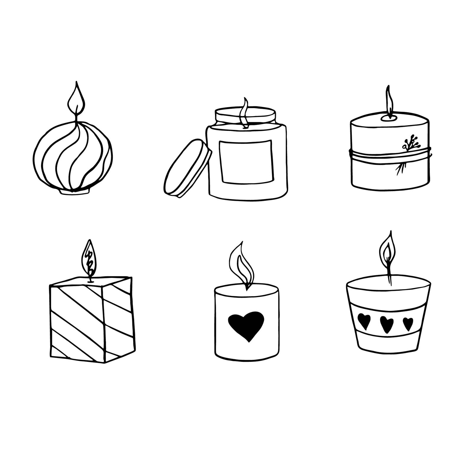 Candle Svg Bundle, Candle Clipart for Cricut, Candle Silhouette, Prayer ...