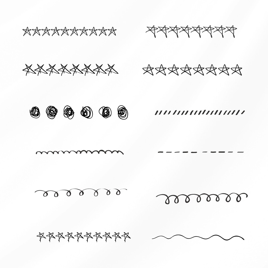 Line Svg Bundle, Basic Line Clipart for Cricut, Dotted Line Silhouette ...