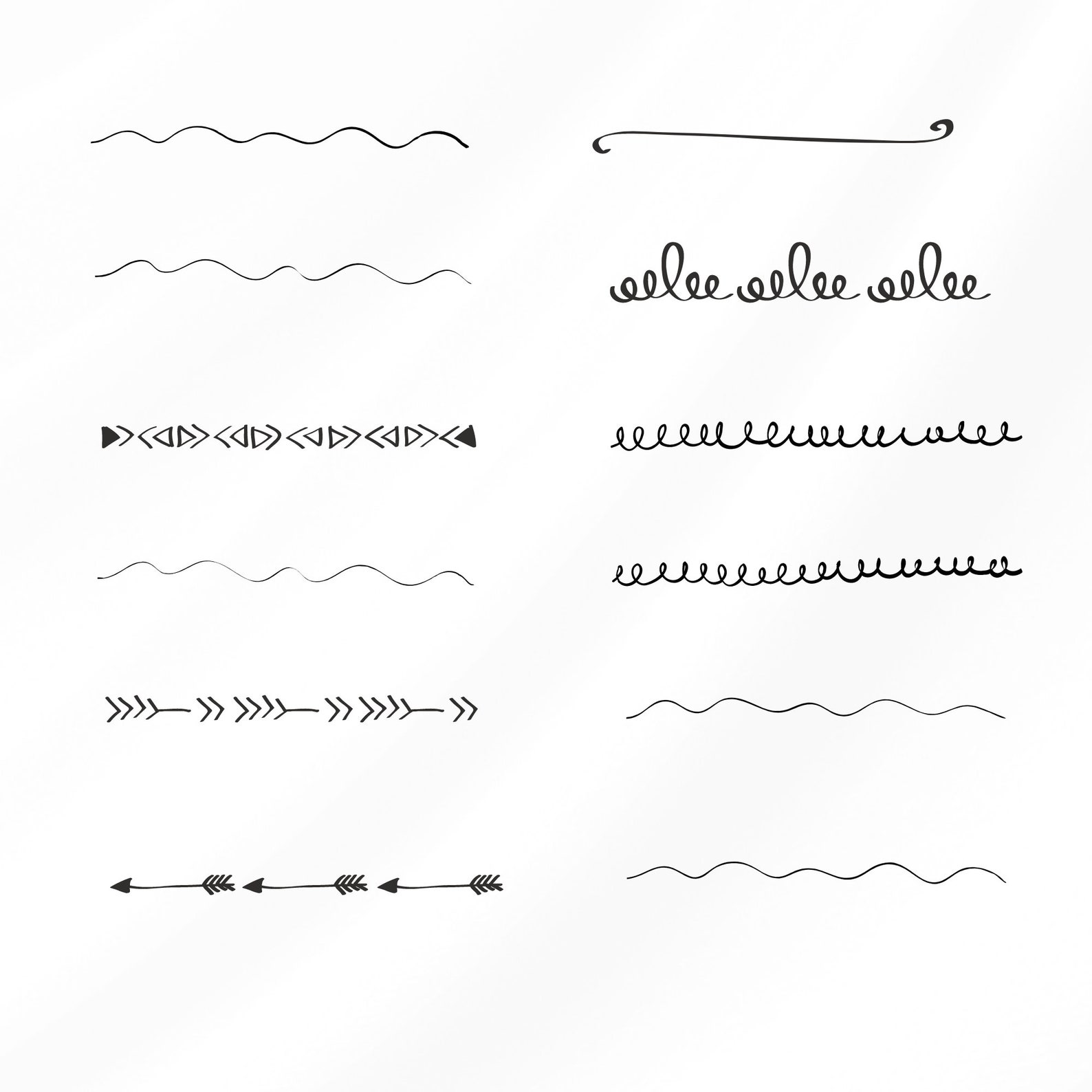 Line Svg Bundle, Basic Line Clipart for Cricut, Dotted Line Silhouette ...