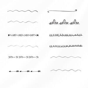 Line Svg Bundle, Basic Line Clipart for Cricut, Dotted Line Silhouette ...